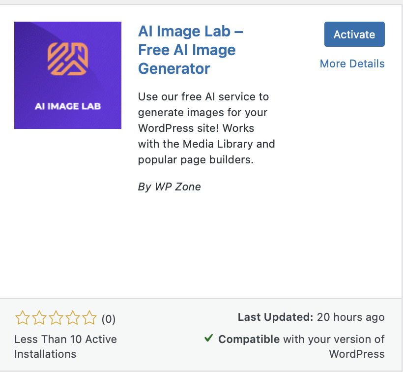 AI Image Generator Lab Plugin Documentation | WP Zone